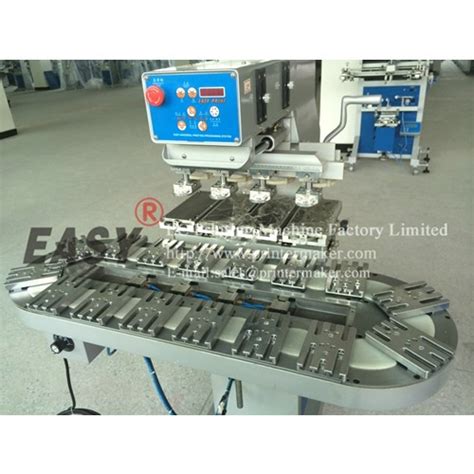 컨베이어가 있는 4색 패드 프린터