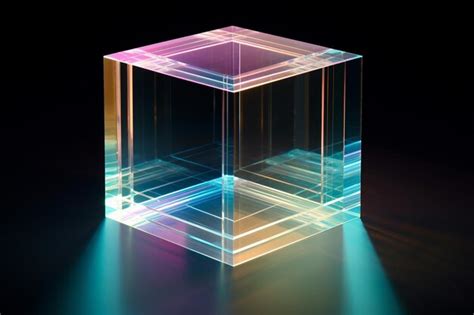 Premium Ai Image Glass Prism Ai