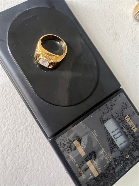 Cushion Cut Diamond Bezel Setting 12k Solid Gold Us Bought On Carousell