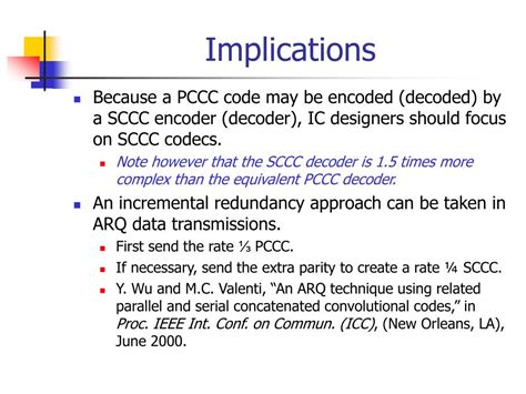 Ppt Bridging The Gap Between Parallel And Serial Concatenated Codes Powerpoint Presentation