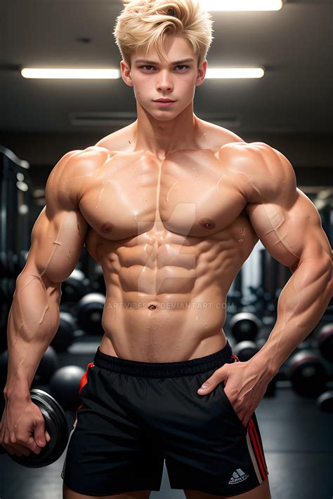 Blond Muscle Guy By Artvibes4k On Deviantart