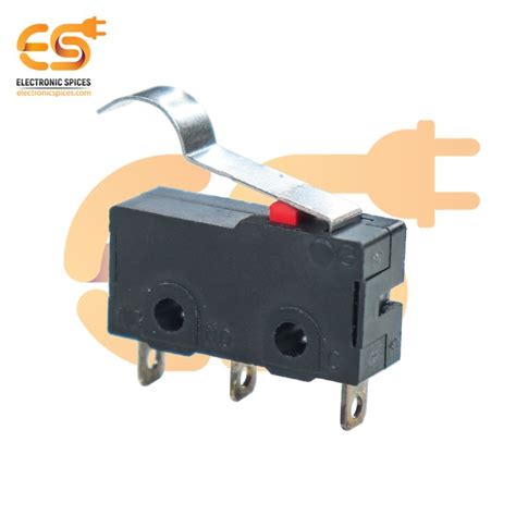 Buy 10t85 5a 125v Spdt Curved Handle Metal Micro Lever Switch Pack Of