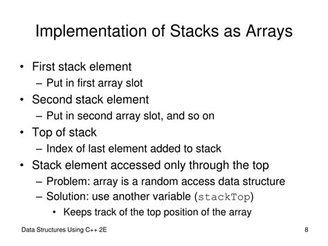 ppt mastering stacks in c array and linked list implementations