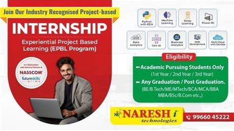 industry recognized project based internship