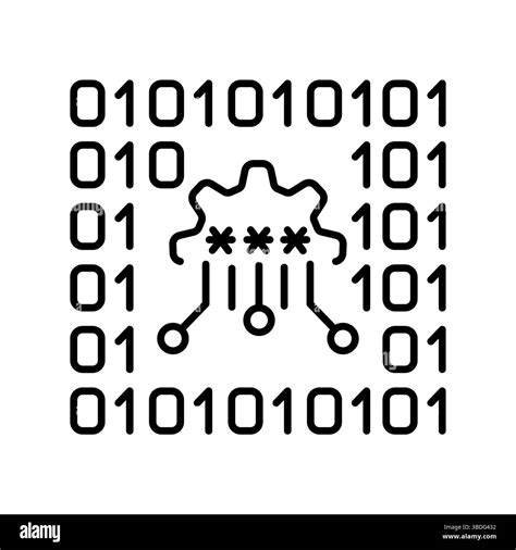 Automatic Code Generation Black Line Icon For Digital And Print Projects Minimal Clean Icons