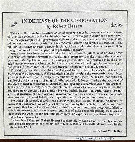 Richard Ebeling On Linkedin Sadly It Has Been Reported That Robert Hessen 1936 April 15 2024