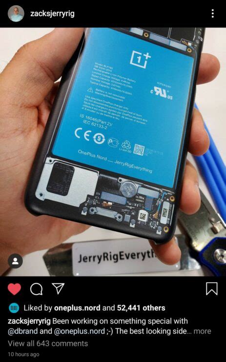 OnePlus Nord Confirmed To Have A 4 115 MAh Battery