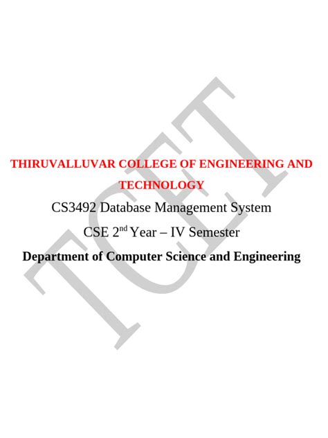 Dbms Notes Pdf Relational Database Databases