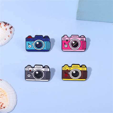 Personalized Camera Enamel Pins Custom Factory Wholesale Camera Enamel