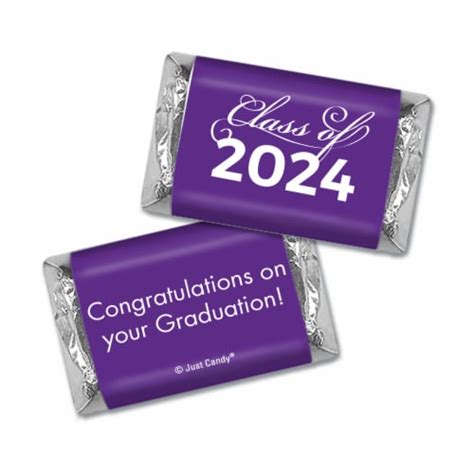 Hersheys Miniatures Chocolate Graduation Class Of 2024 Candy Party Favors Select Colors 123