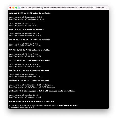 How To Update DirectAdmin Hostio Solutions
