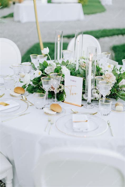 Des Tables De Fête Décorées Pour Le Mariage Photo Gratuite
