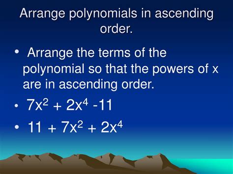 Ppt Polynomials Degrees And Order Powerpoint Presentation Free
