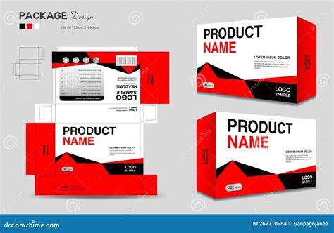 Cosmetic Box Design Medical Package Design Template Supplements Box