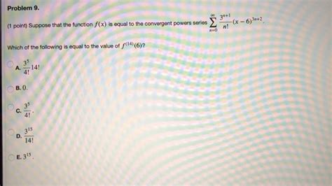solved problem 9 1 point suppose that the function f x