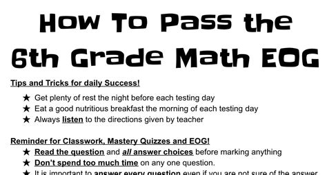 6th Grade Math Eog Practice Worksheets ~ Hard Maths Worksheets