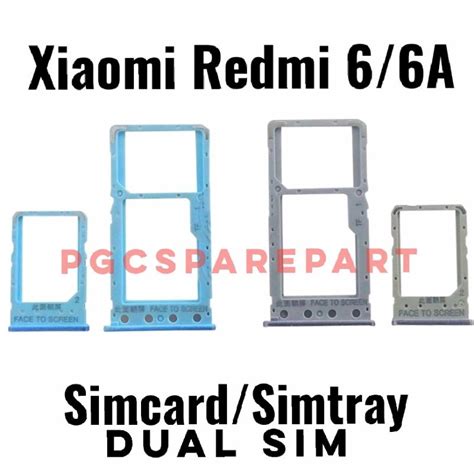 Jual Original Simtray Dual Sim Xiaomi Redmi A Tempat Simcard Simlock Shopee Indonesia