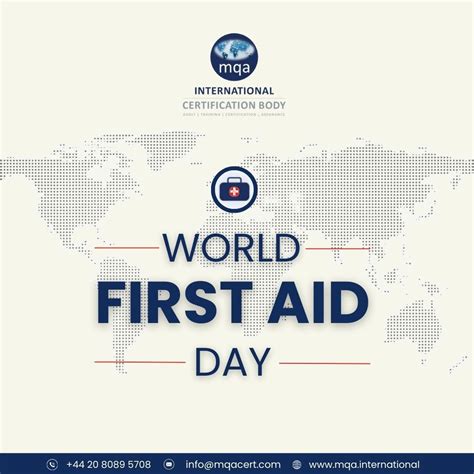 Mqa Certification Uk Ltd On Linkedin Mqauk Iso World Firstaid Day Awareness