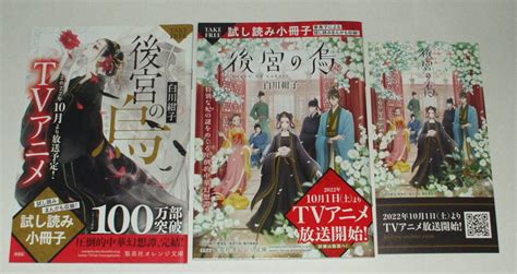 【目立った傷や汚れなし】後宮の烏 非売品 試し読み小冊子 2冊 しおり1枚 セット （ 白川紺子 香魚子 ）の落札情報詳細 ヤフオク落札