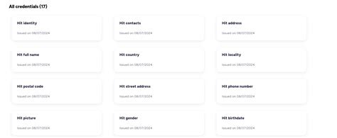 claimed credentials affinidi documentation