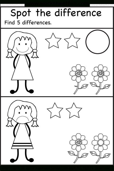Spot The Difference Printouts Worksheets Printable Ronald Worksheets