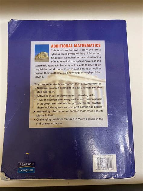 Additional Mathematics Igcse Textbook Hobbies And Toys Books