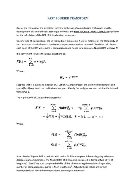 Dft And Its Applications Pdf