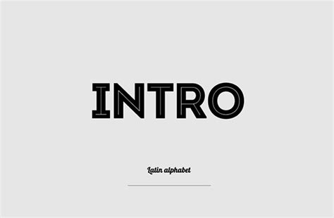 Intro Font Fonts Hut