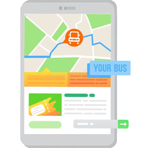 Transport Tracker App Icon Bus Tracking Vector Stock Vector
