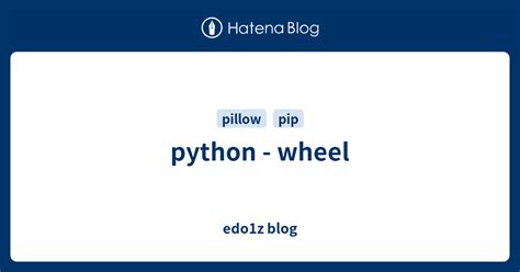 Python Wheel Logicky Blog