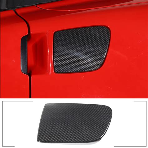 Tapa De Combustible De Fibra De Carbono Real Para Chevrolet Corvette C6