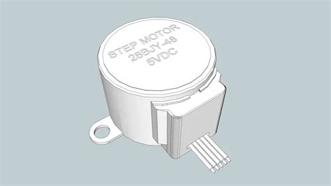 28byj 48 stepper motor 3d model