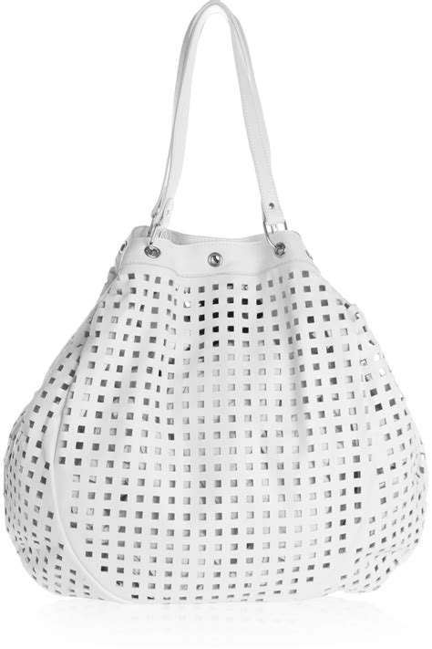White Leather Shoulder Bag