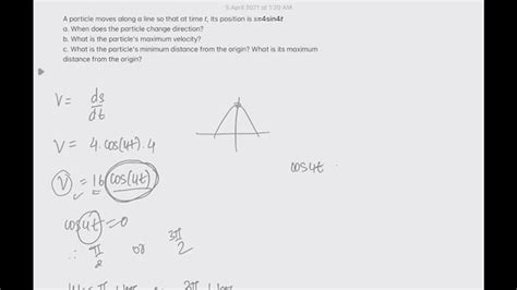 Solved Suppose Particle Is Moving Back And Forth On And Straight Line