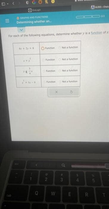 Solved For Each Of The Following Equations Determine