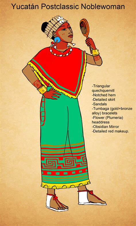 Postclassic Maya Of Yucatan Noblewoman By Kamazotz On Deviantart