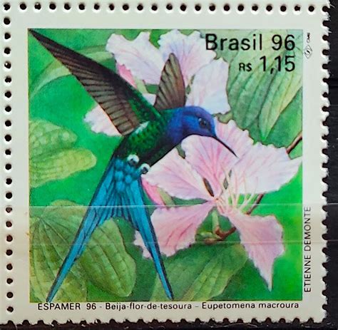 C 1995 Selo Espamer Beija Flor Passaro 1996