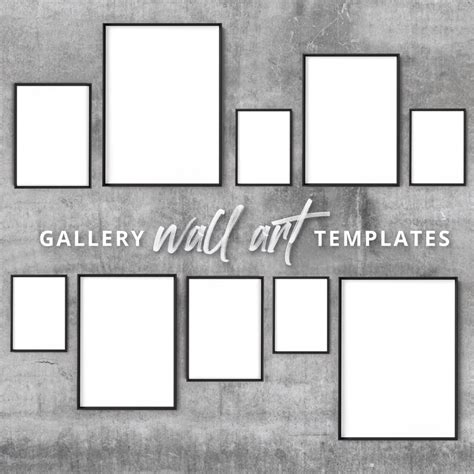 Popular Gallery Wall Templates Free Wall Art Layout Ideas Here