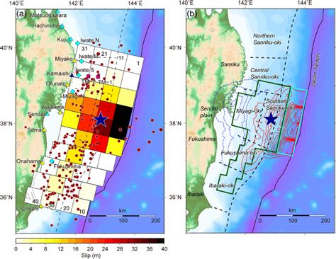 A Slip Distributions Estimated By Tsunami Waveform Inversion The Download Scientific Diagram