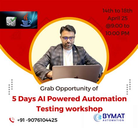 Ai Powered Automation Testing Workshop 14th 18th April 25