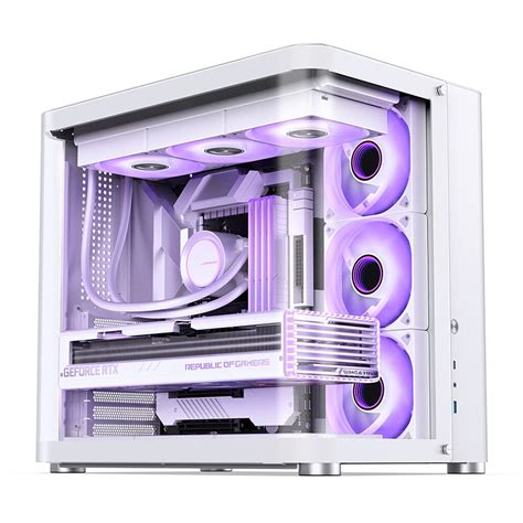 Jonsbo Tk 2 2 0 White Mid Tower Atx Support Case มีพัดลม Argb 6 ตัว รับประกัน 1 ปี ศูนย์ไทย