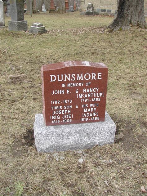 Nancy Mcarthur Dunsmore 1791 1868 Memorial Find A Grave