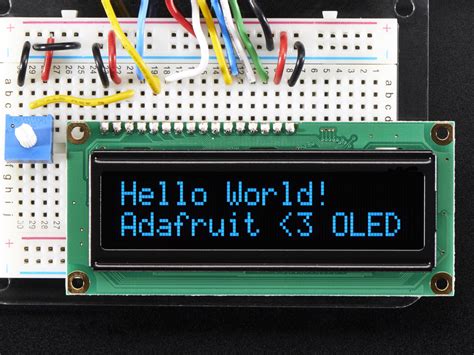 Blue Character OLED 16x2 ID 823 Adafruit Industries Unique Fun