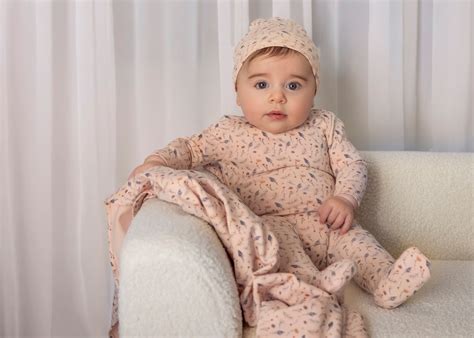 Mini Label Girls Printed Willow Layette Set Moonlight