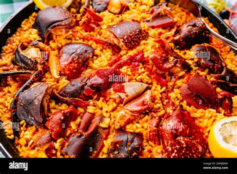 Asturian Traditional Food Rice With Lobster Tazones Principality Of