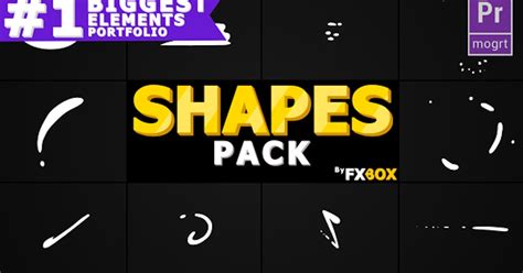 Flash Fx Shape Elements Premiere Pro Mogrt Video Templates Envato