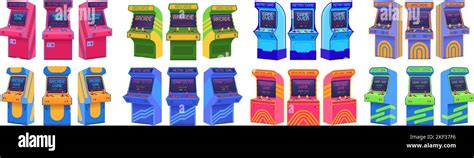 Arcade Machines Retro Gaming Cabinet Old Game Machine From Different
