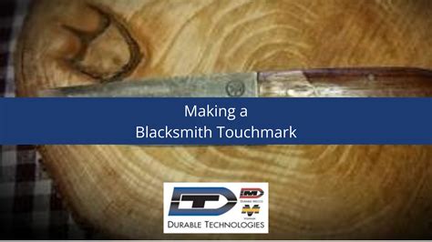 Making A Blacksmith Touchmark