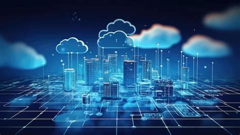 premium ai image future cloud computing concept digital information