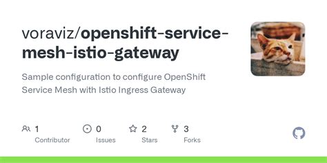 Github Voravizopenshift Service Mesh Istio Gateway Sample